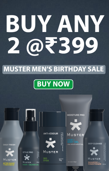 Men's Grooming Products: Innovative Men Care Online | Muster Men